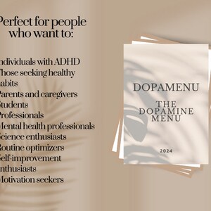 Dopamenu Dopamine Menu 200 Task Ideas Included Aesthetic ADHD Dopamine ...