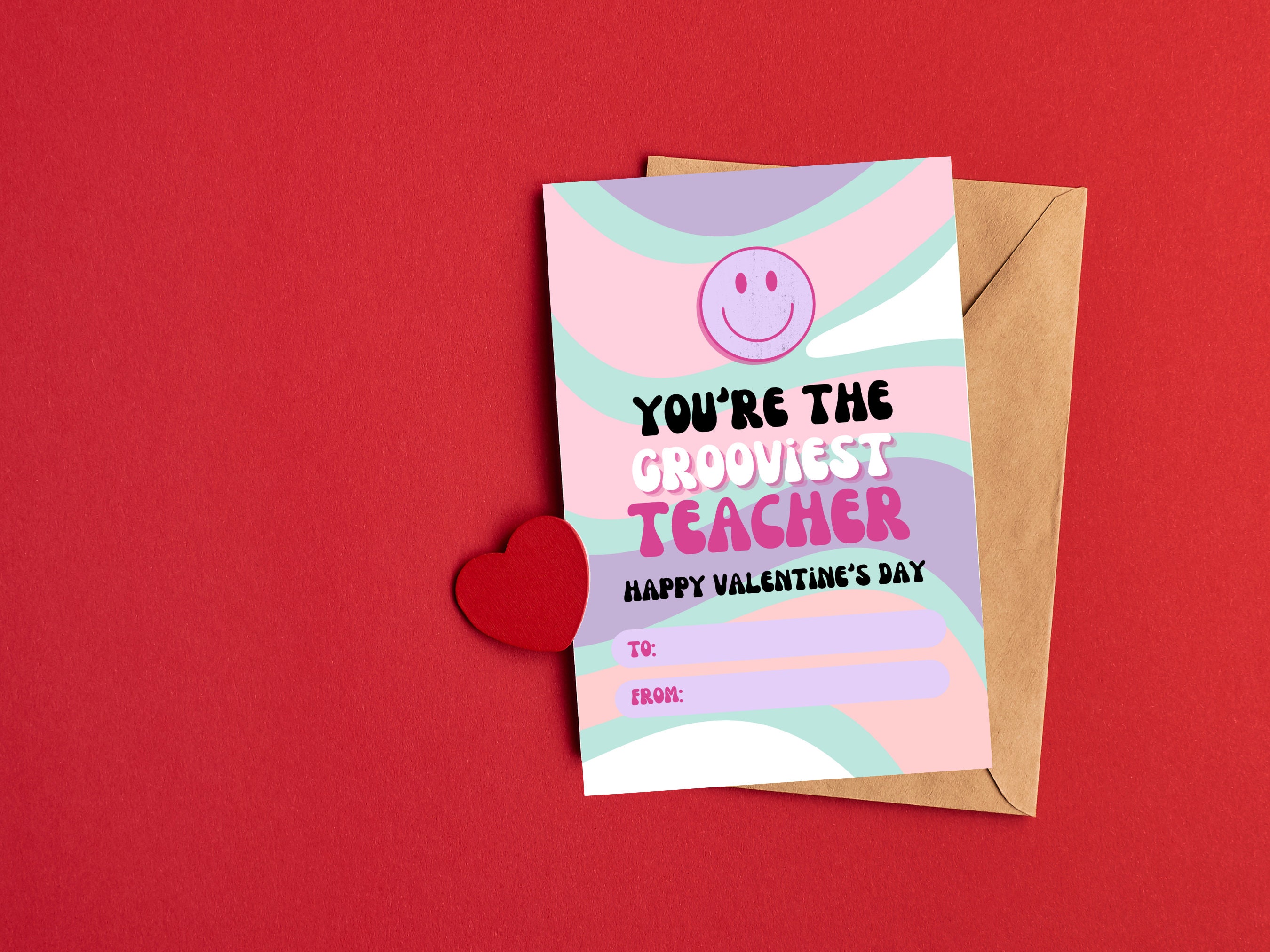 Teacher Appreciation Valentine's Day Cards Printable - Etsy
