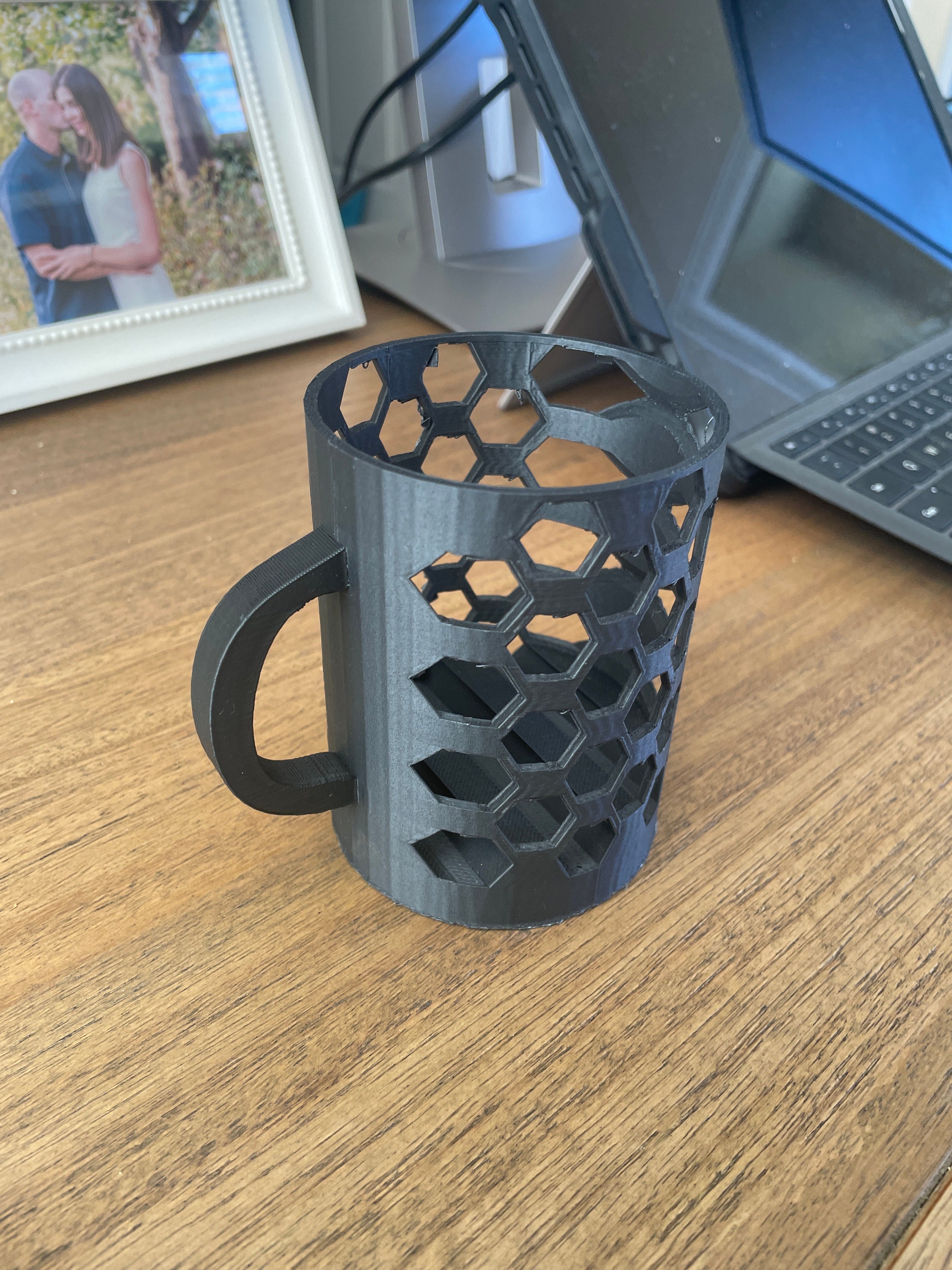 Pencil Holder, Carbon Fiber, 3d Print, Office Supply - Etsy