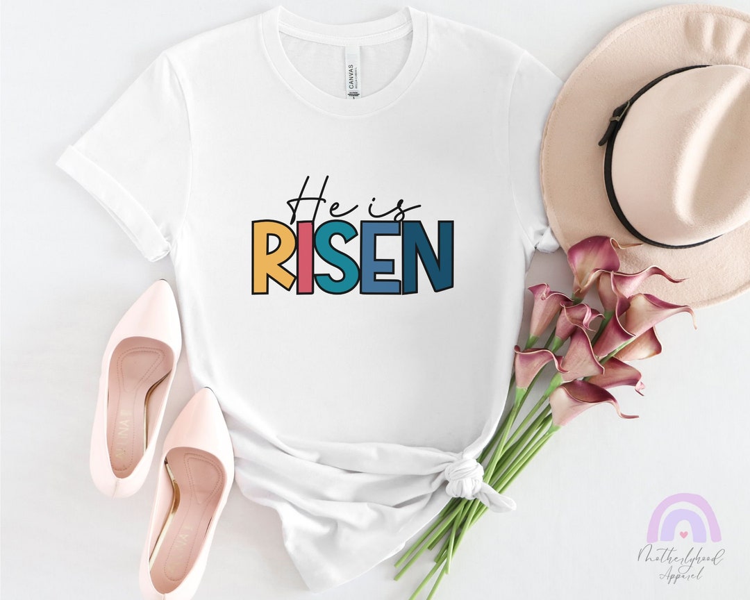 He is Risen Shirt, Happy Easter Shirt, Religious Easter Shirt, Easter ...