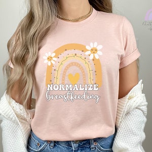 Normalize Breastfeeding Shirt, Breastfeeding Shirt, Funny New Mom Shirt, Breastfeeding ...