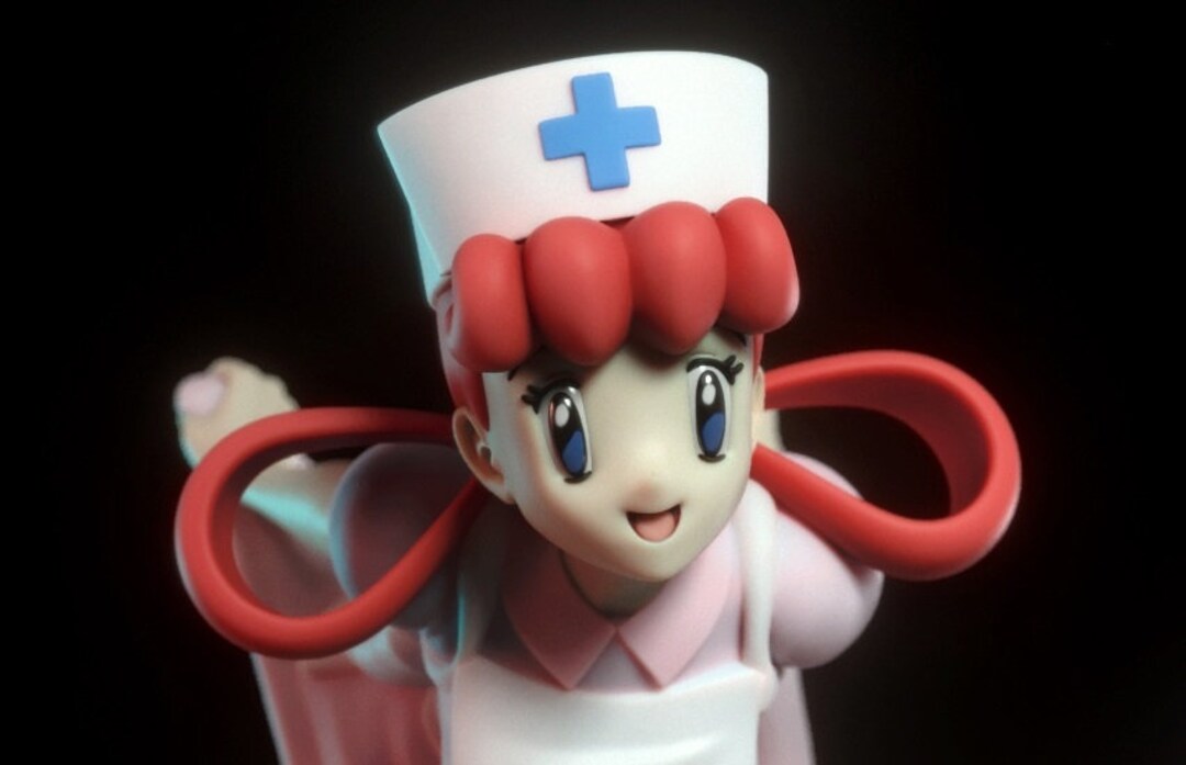 Nurse Joy 3D Printed Statue Painted or Garage/model Kit Designed by ...