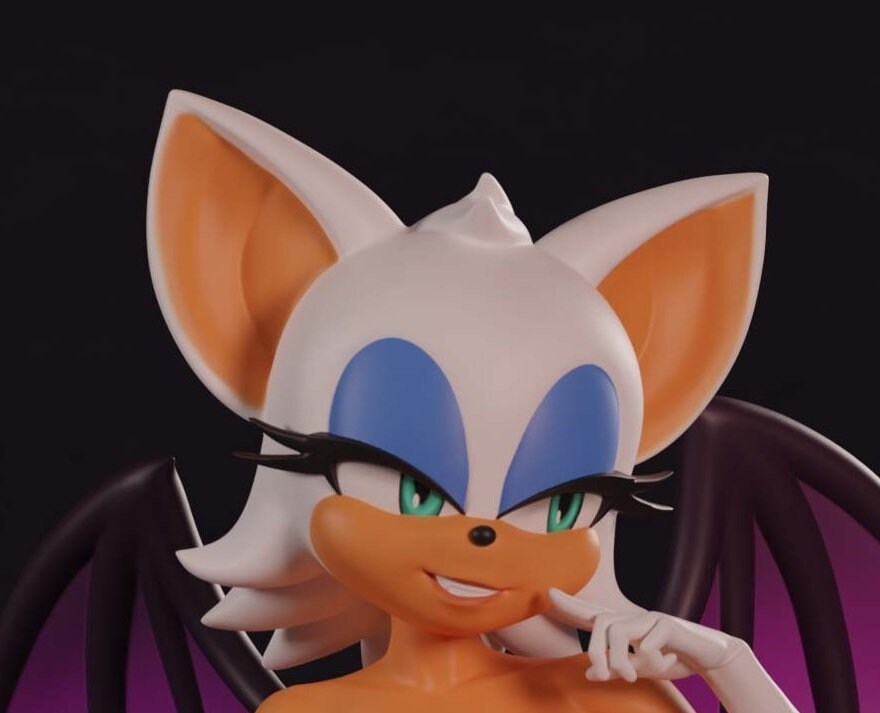 Rouge 3D Printed Statue Painted or Garage/model Kit - Etsy UK