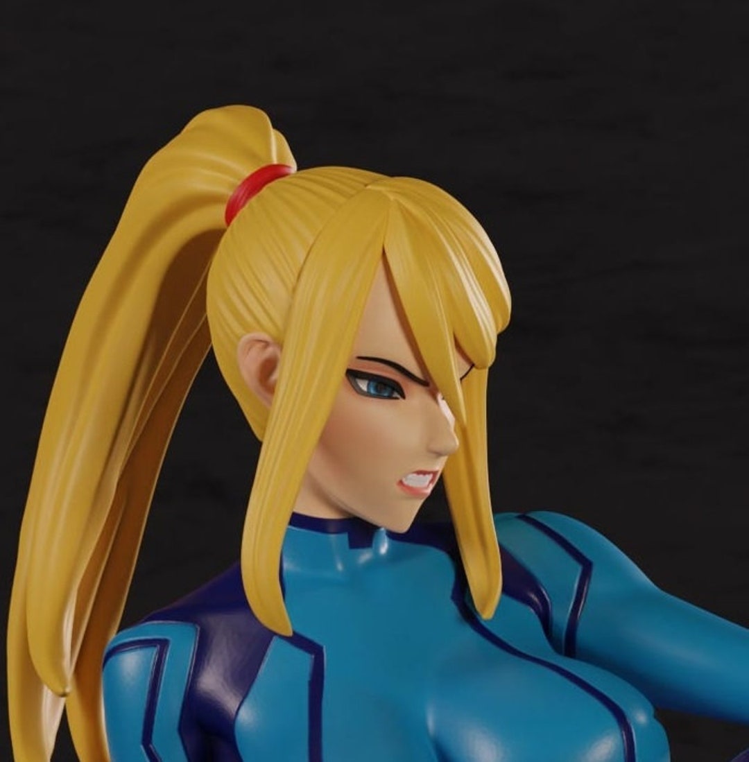 Samus 3D Printed Statue Painted or Garage/model Kit Designed by ...