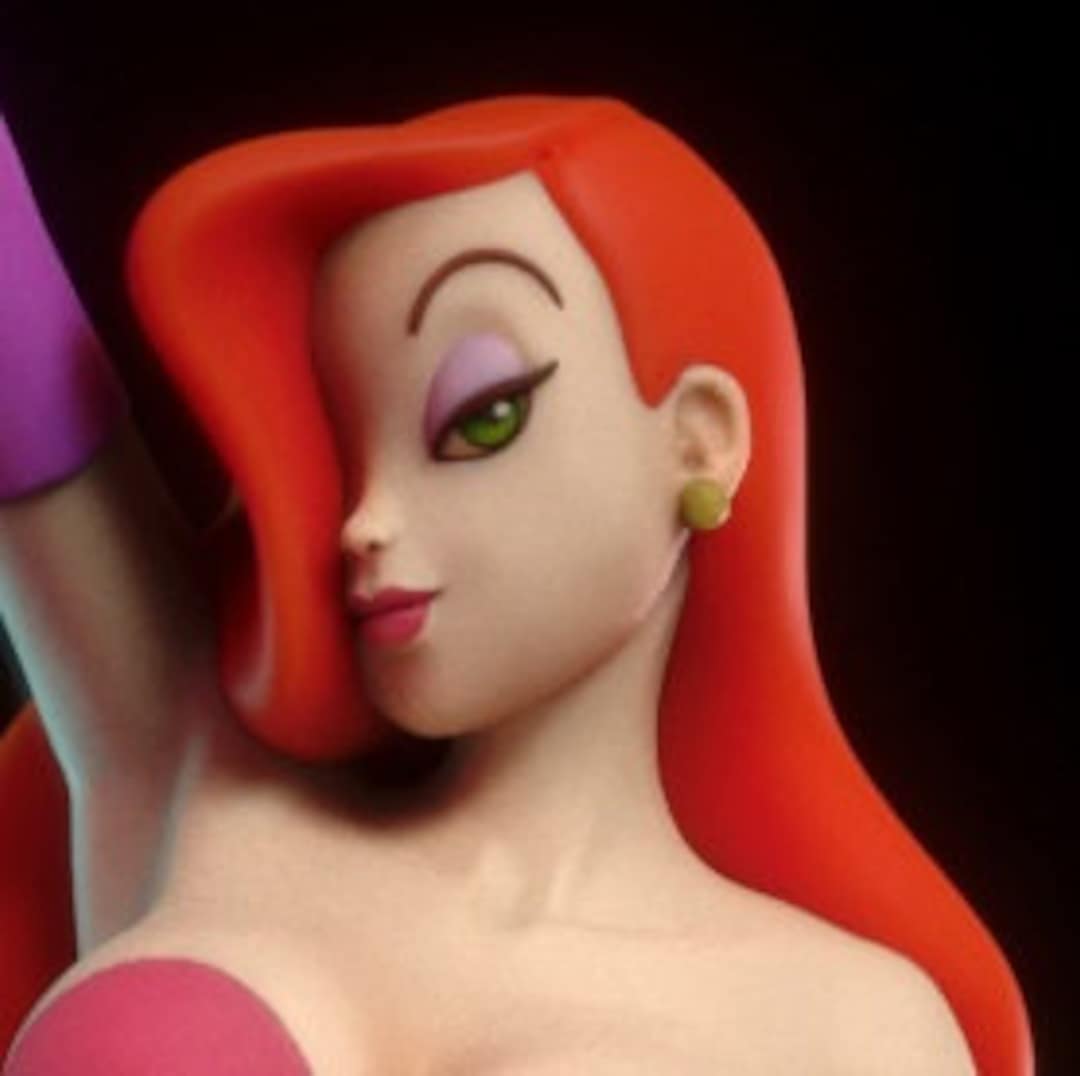 Jessica Rabbit 3D Printed Statue Painted or Garage/model Kit Designed ...