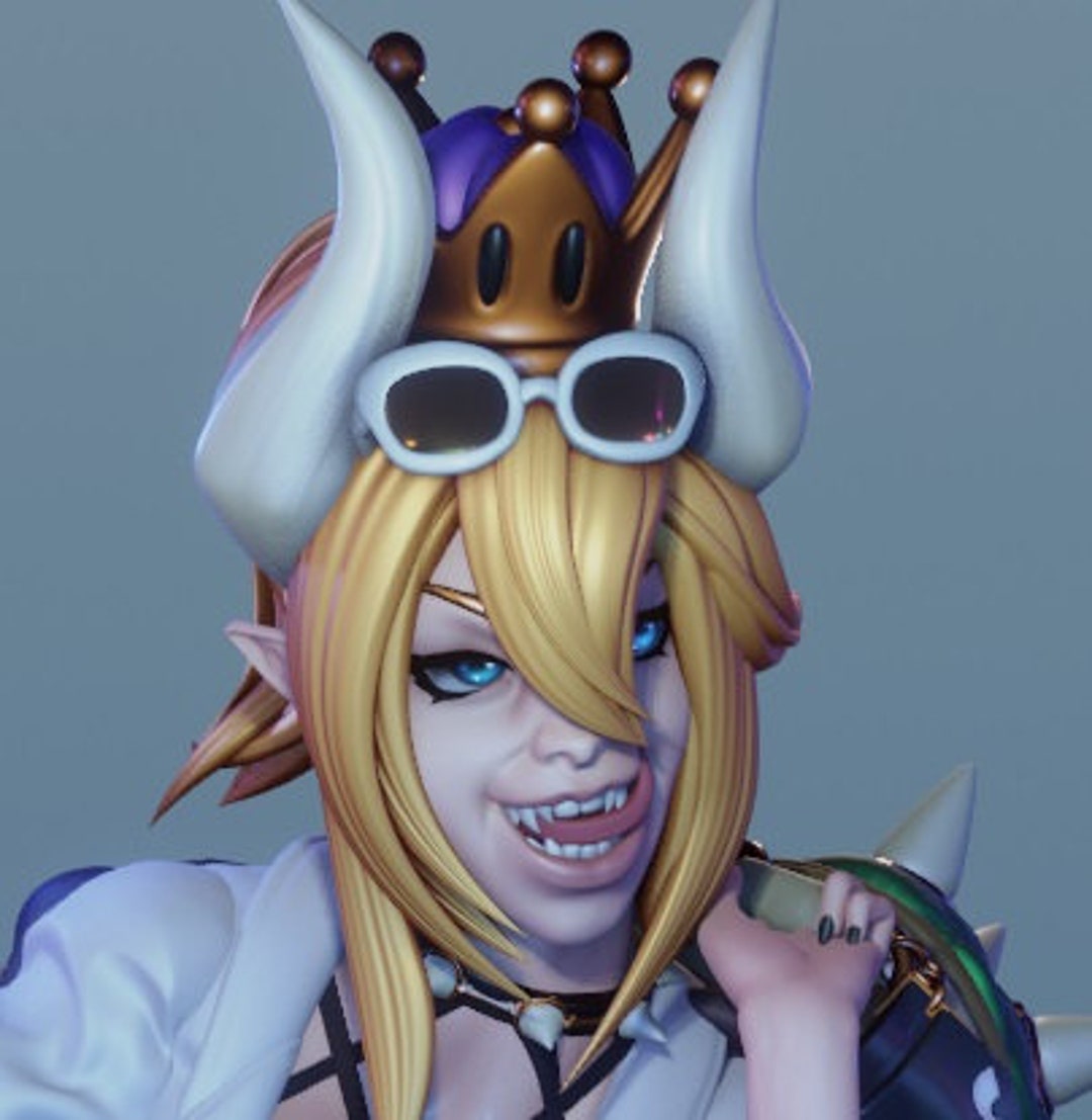 Bowsette 3D Printed Statue | Painted or Garage/model Kit | Designed by ...