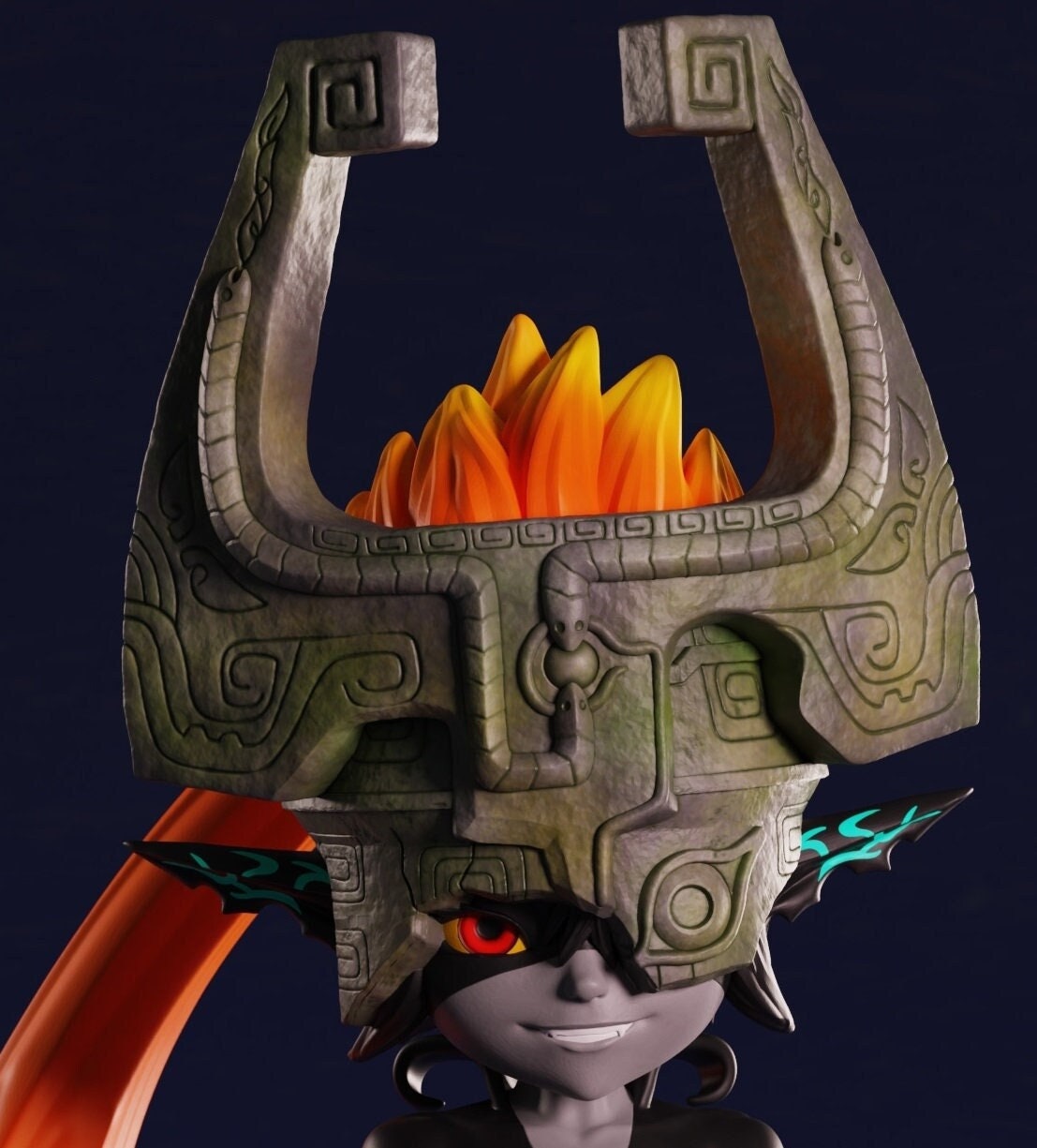 Midna 3D Printed Statue Painted or Garage/model Kit - Etsy Canada