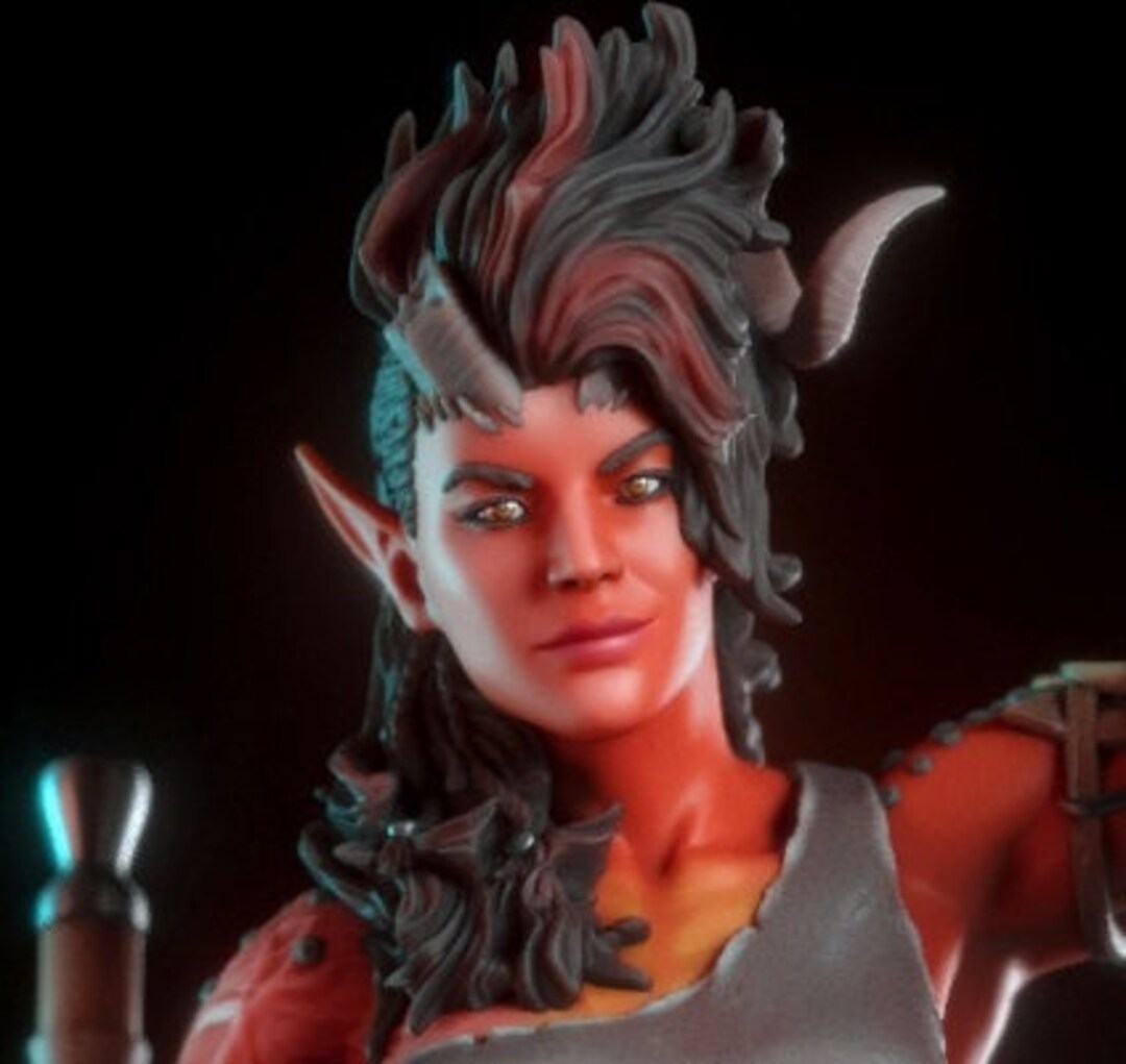 Karlach 3D Printed Statue Painted or Garage/model Kit Designed by ...