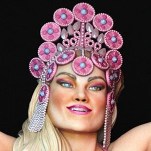 Carnival Queen 3D Printed Statue Painted or Garage/model Kit Designed ...