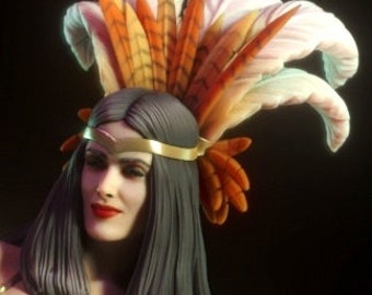 Nefertiti 3D Printed Statue Painted or Garage/model Kit - Etsy