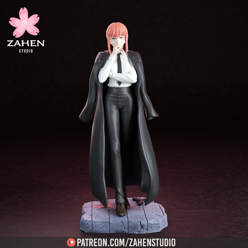 Makima 3D Printed Statue Painted or Garage/model Kit - Etsy