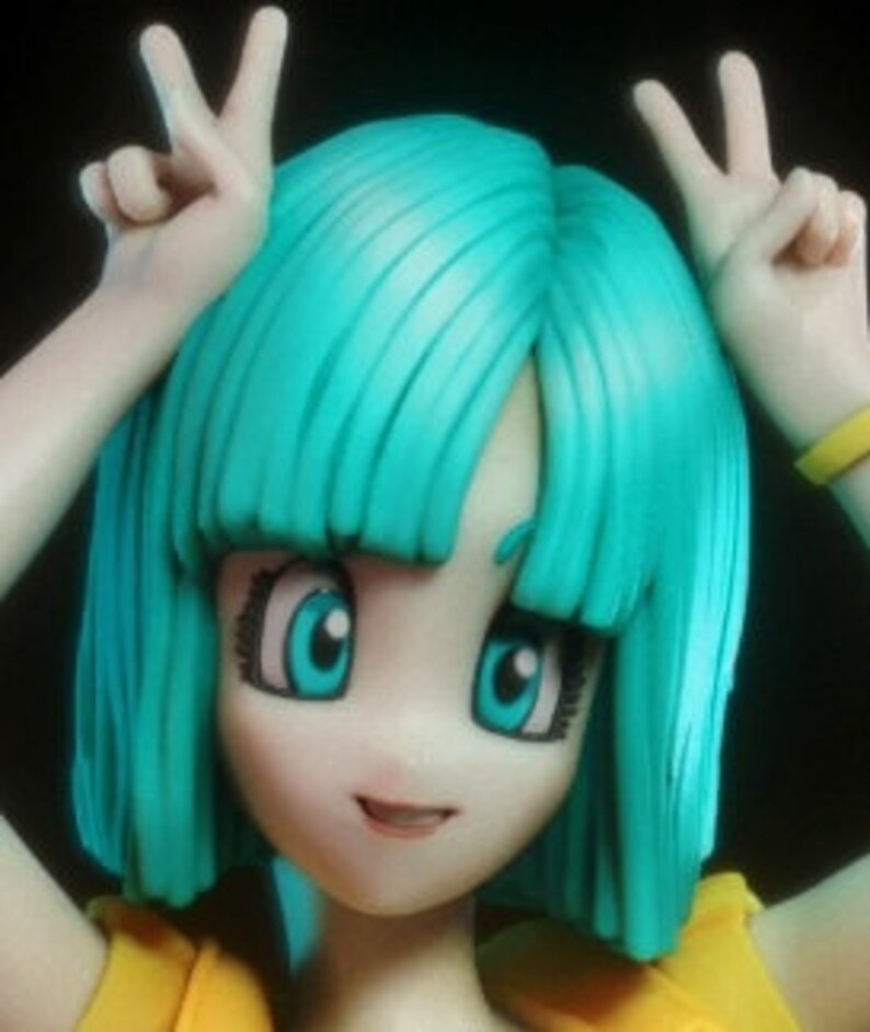 Bulma 3D Printed Statue Painted or Garage/model Kit - Etsy