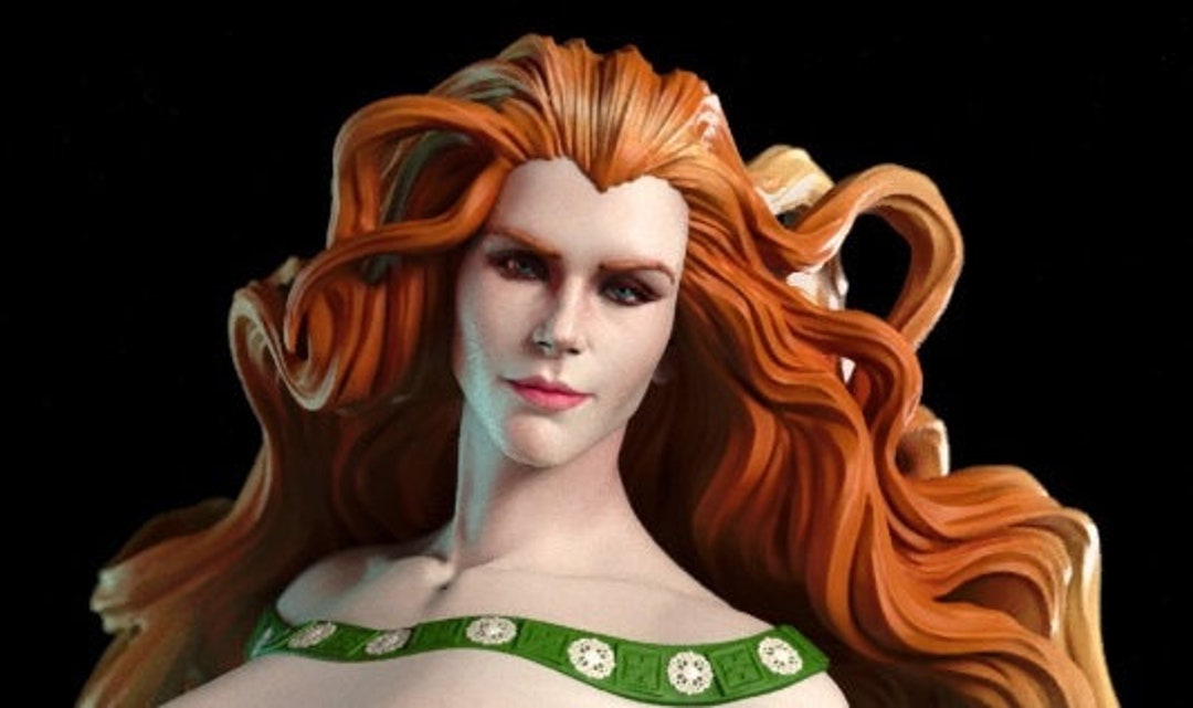 Lady of the Lake 3D Printed Statue Painted or Garage/model Kit Designed ...