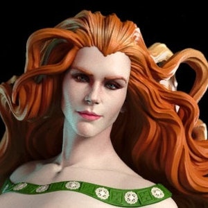 Lady of the Lake 3D Printed Statue Painted or Garage/model Kit Designed ...