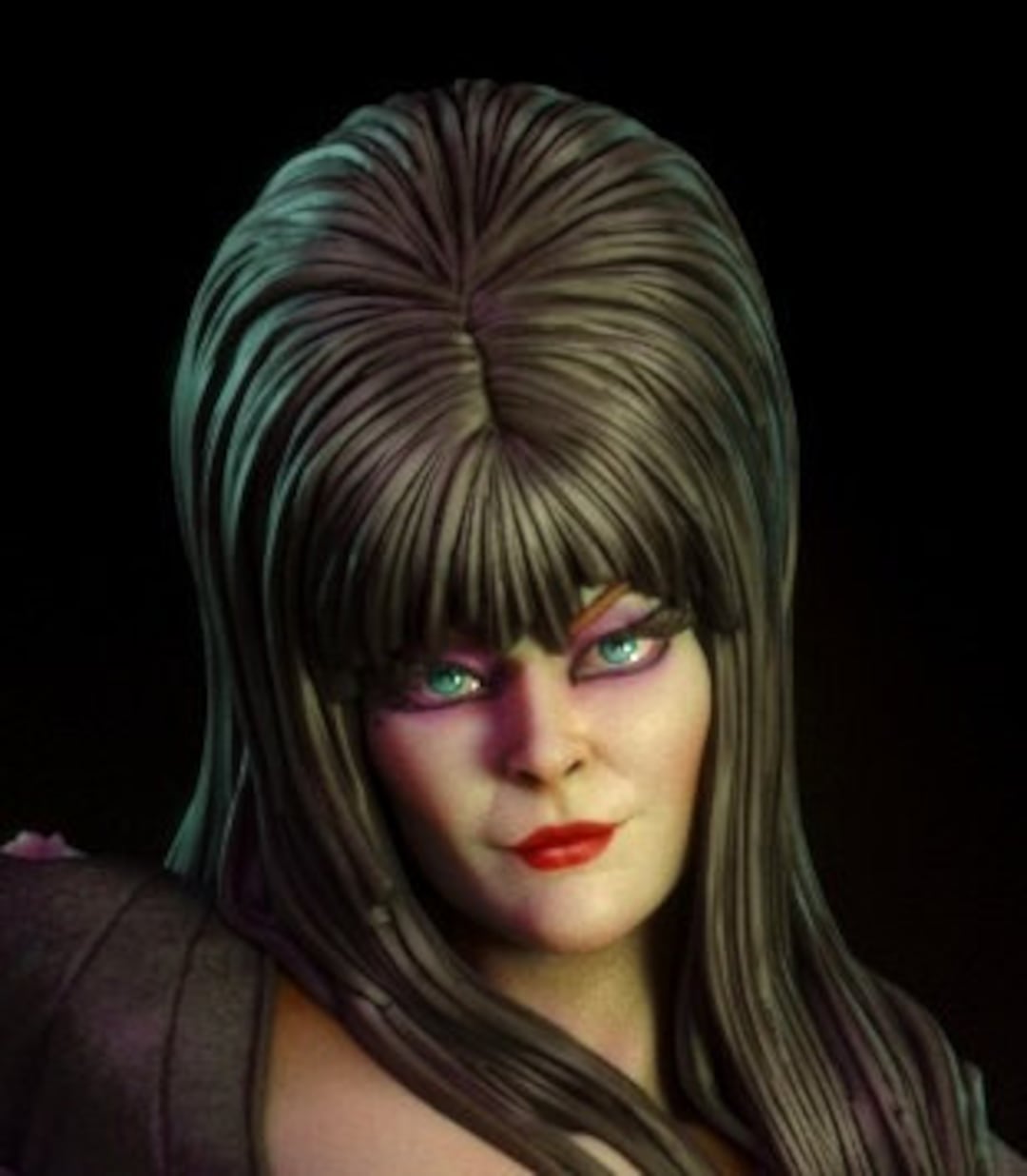 Elvira 3D Printed Statue Painted or Garage/model Kit - Etsy