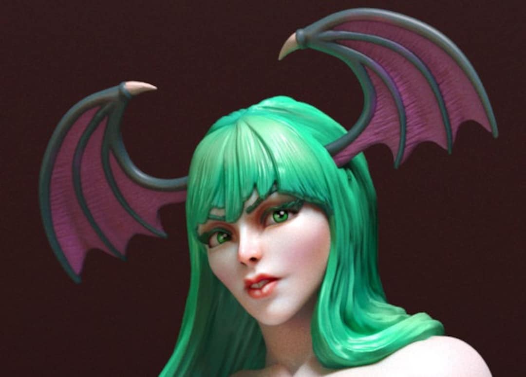 Morrigan 3D Printed Statue Painted or Garage/model Kit Designed by ...