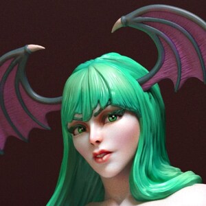 Morrigan 3D Printed Statue Painted or Garage/model Kit Designed by ...