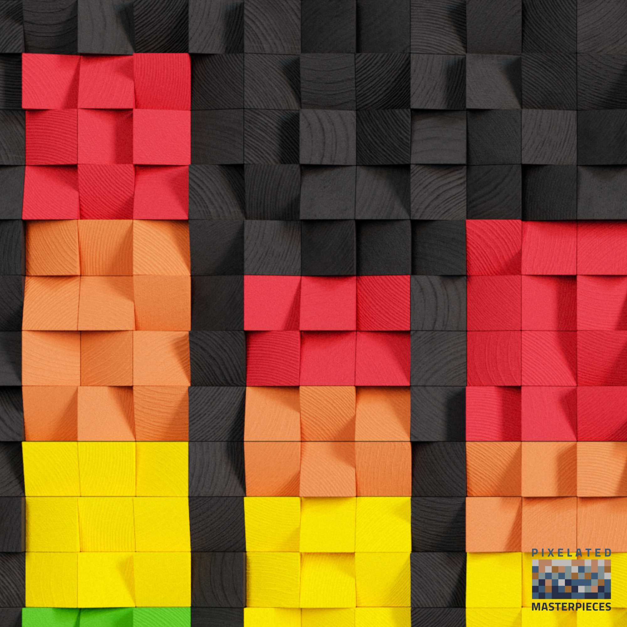 Audiometer 3D Wood Wall Art, Painted Acoustic Panel, Wood Sound ...