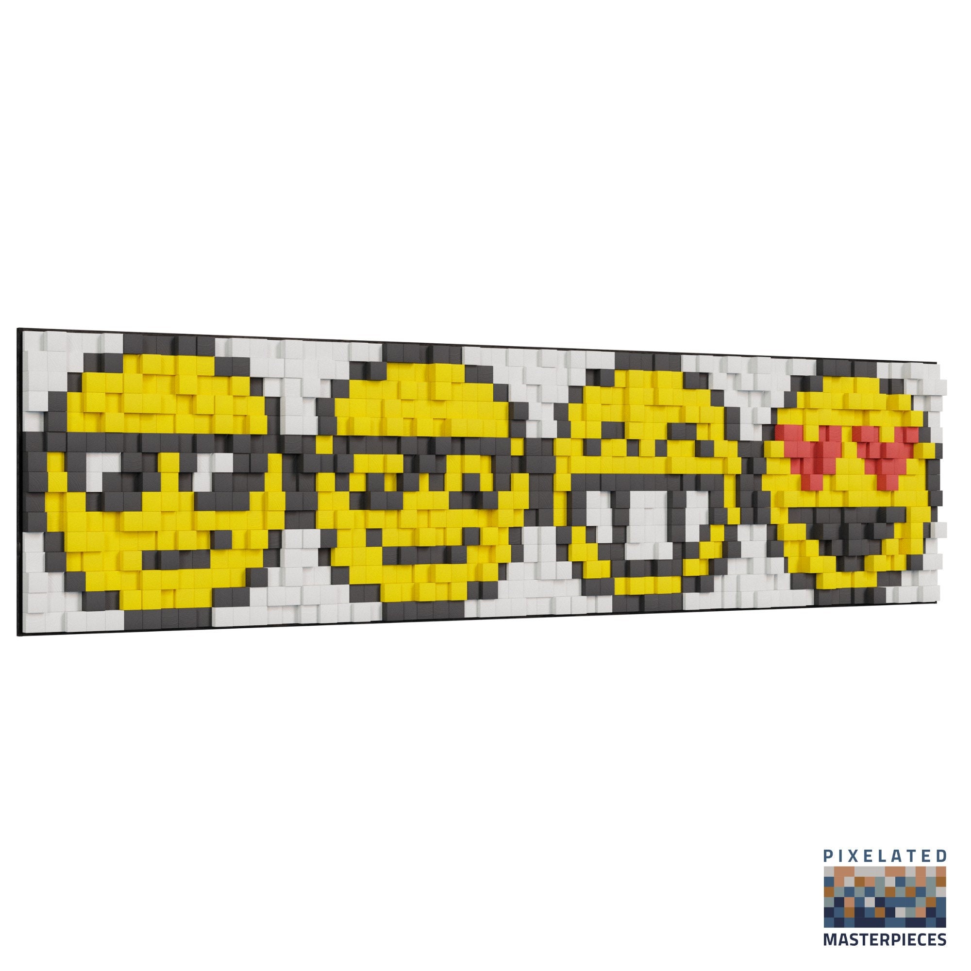 Emoji Wall Art, 3D Wood Wall Art, Wood Art Panel Decor, Large Wall Wood ...