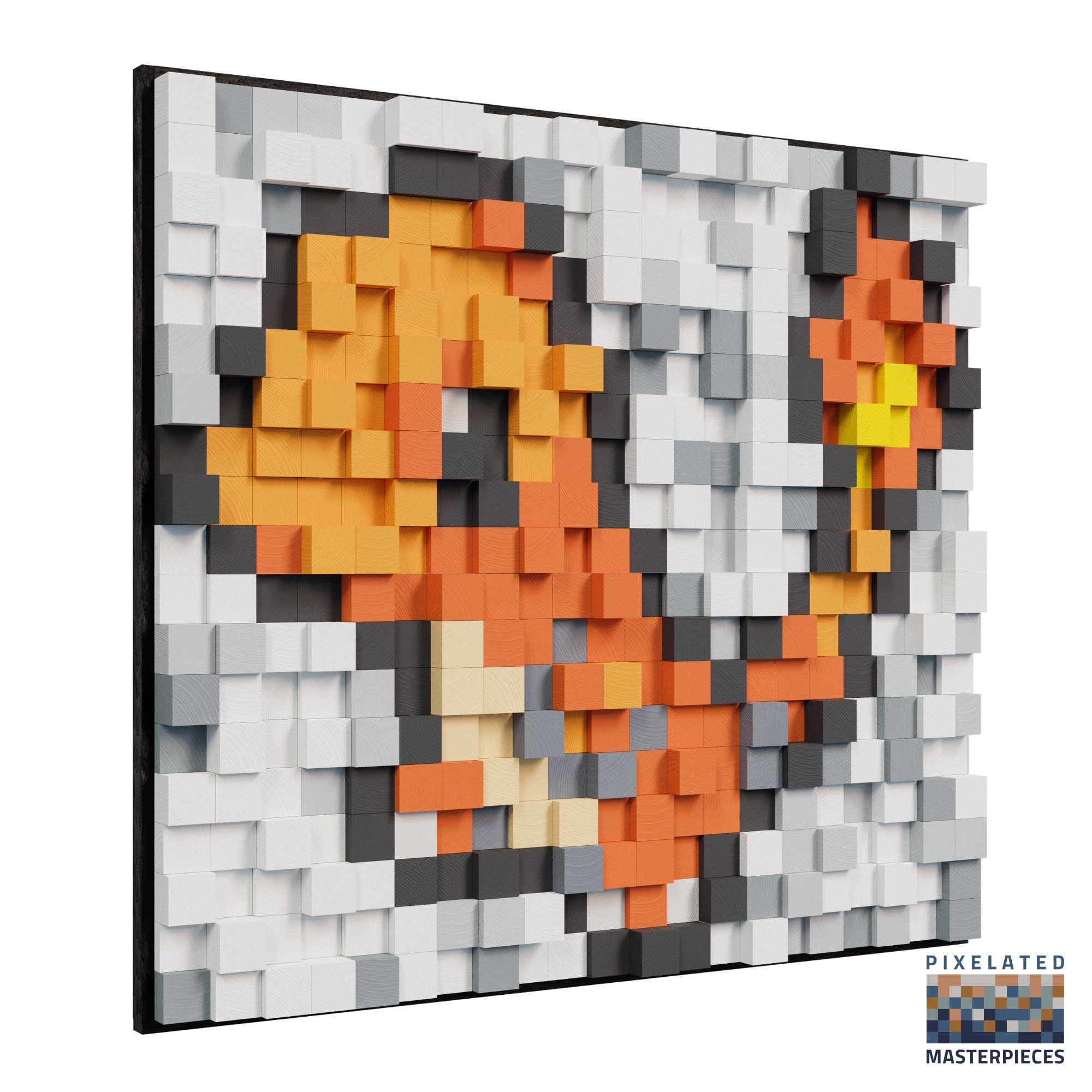 Charmander Pixel Art Grid