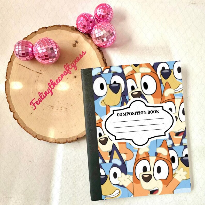 Custom Composition Book Cover With Matching Notebook | Personalized ...