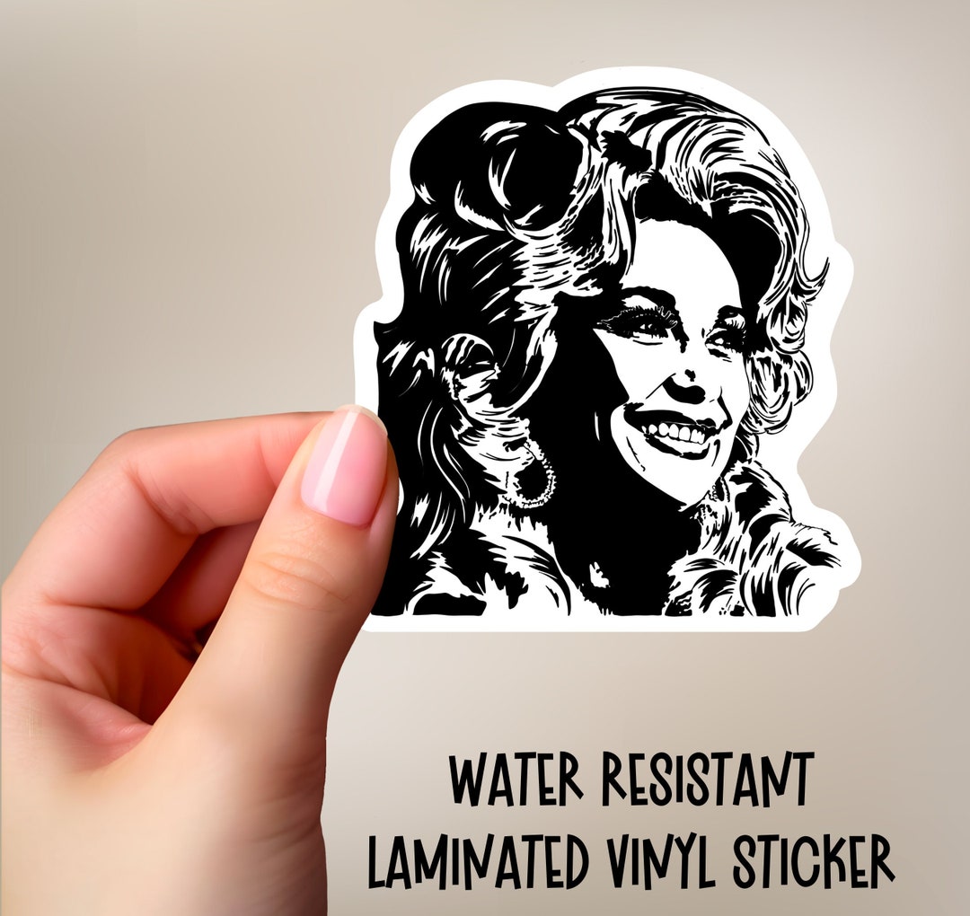 Dolly Parton Weatherproof Sticker,country Western Water Bottle Decal ...