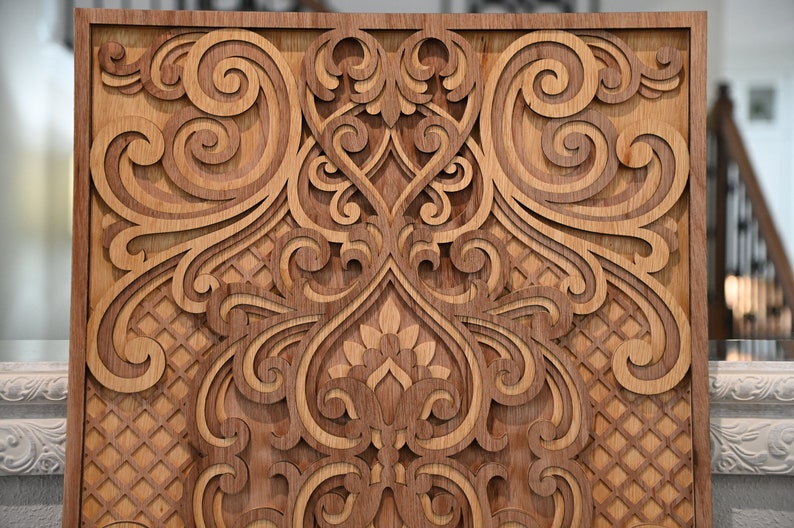 6-layered 3D Wood Art Minimalist Geometric Wooden Wall Art - Etsy