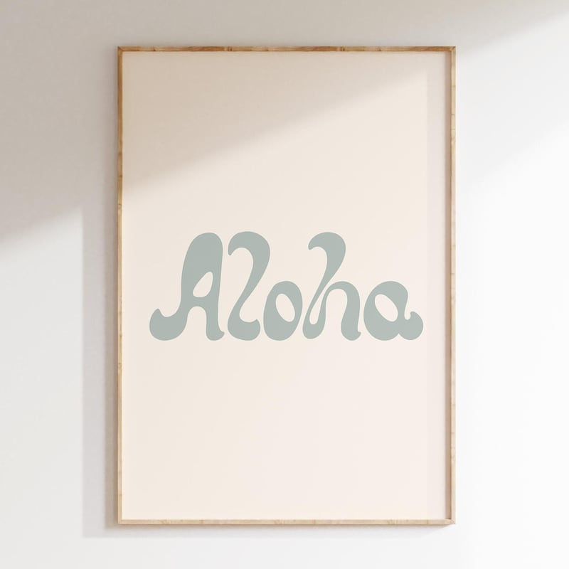 Aloha Printable Art - Etsy