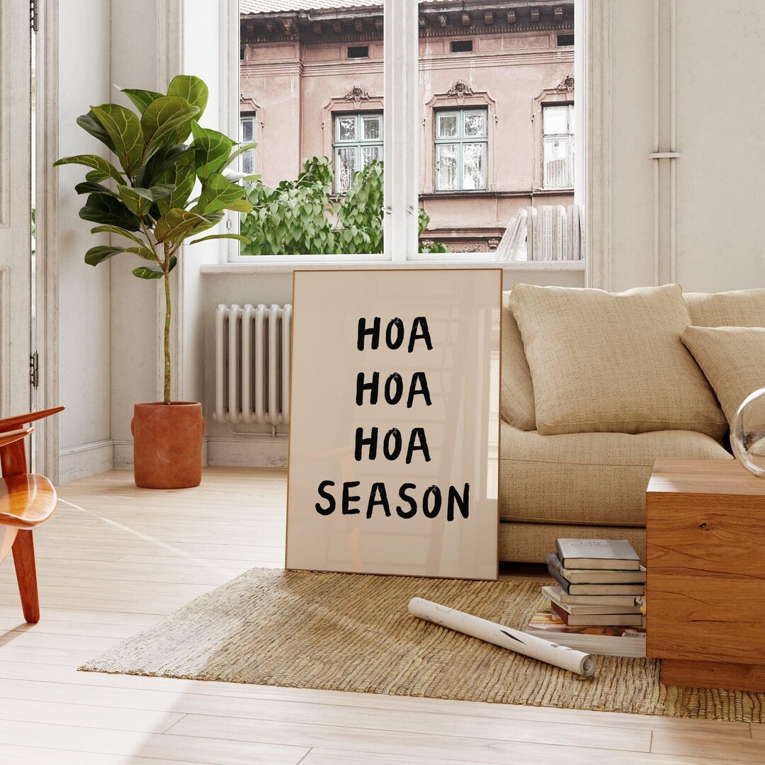 Hoa Hoa Hoa Print Twilight Funny Wall Art Twilight Gift Minimalist ...