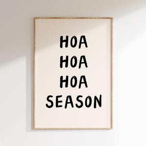 Hoa Hoa Hoa Print Twilight Funny Wall Art Twilight Gift Minimalist ...