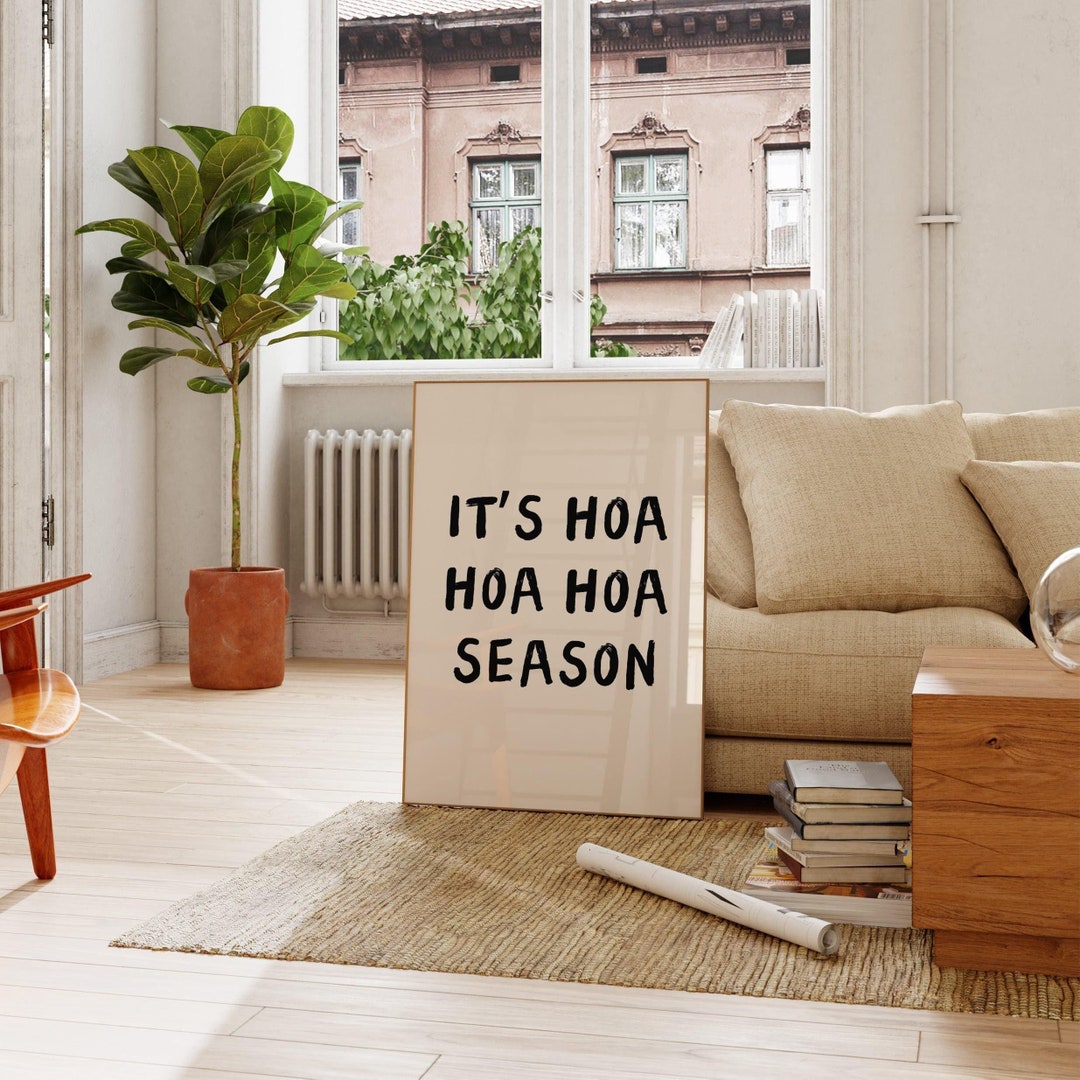 Hoa Hoa Hoa Poster Twilight Funny Print Twilight Gift Minimalist Wall ...
