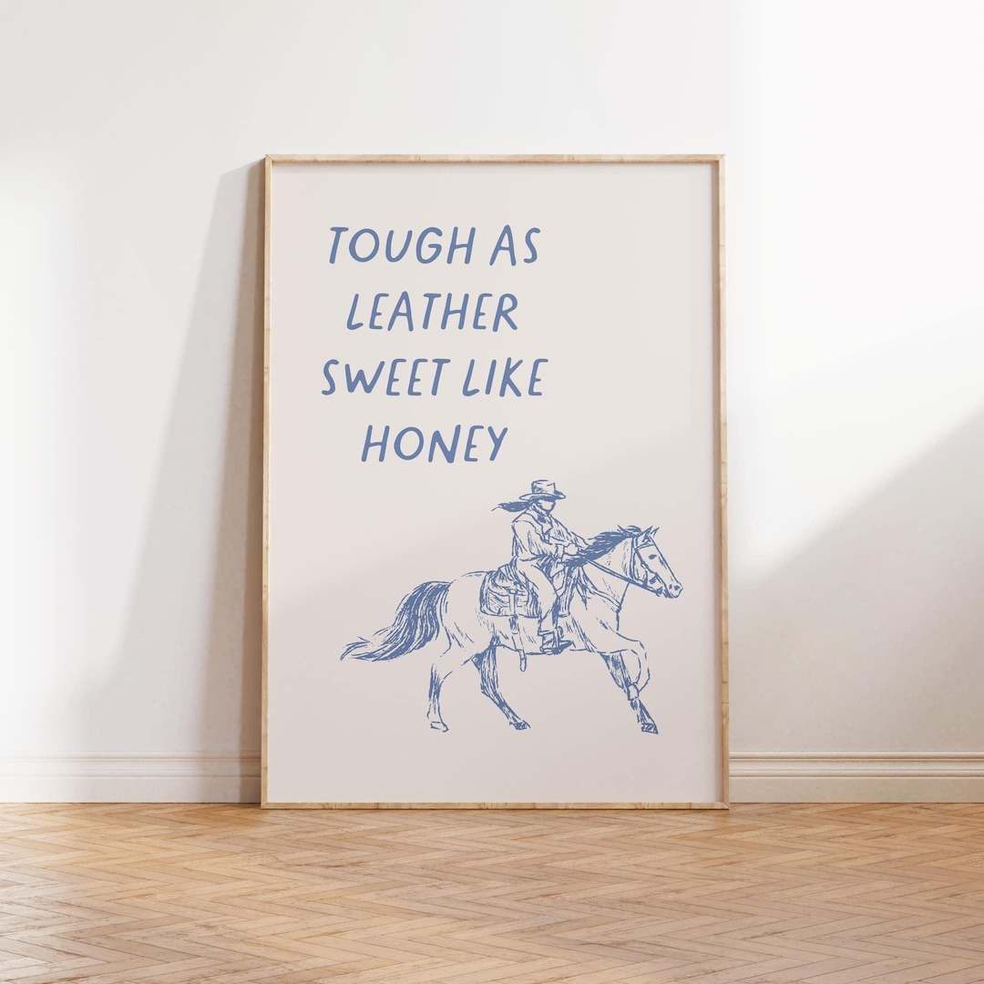Cowboy Quote Print Western Art Print Horseback Riding Poster Vintage ...