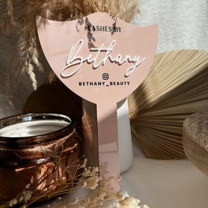 3D Lash and Brow Sign Prop, Acrylic Lash Tech Photo Prop, Salon Decor ...