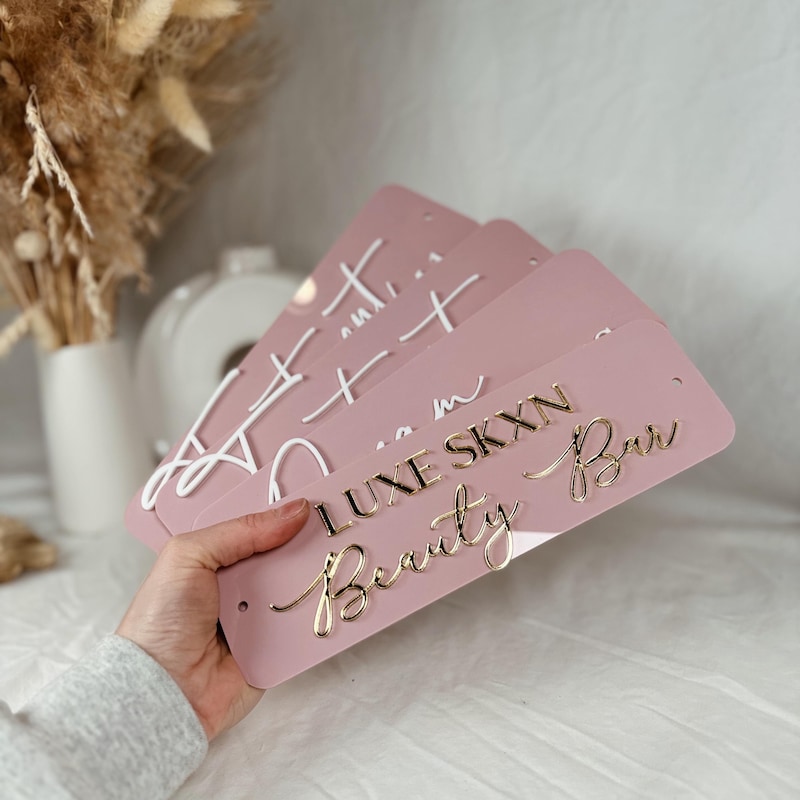 Pink Acrylic Door Signs - Etsy
