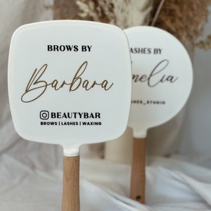 Lash Artist Custom Mirror, Beauty Studio, Personalized Aesthetic ...