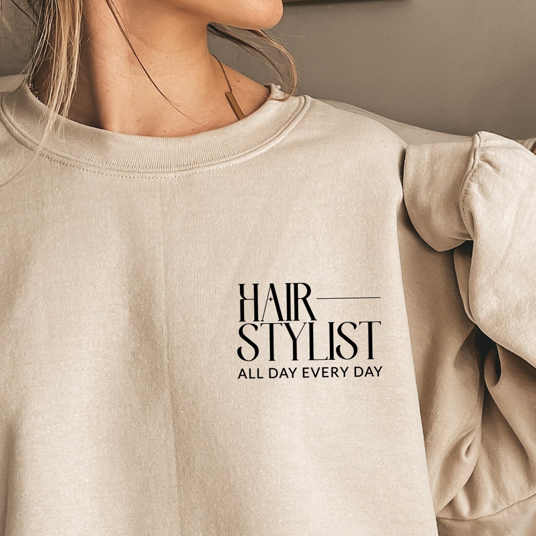 Aesthetic Hair Hustler Shirt, Hair Stylist Beautician Sweatshirt ...