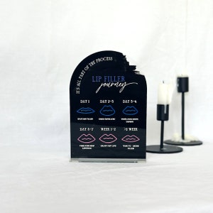 Lip Filler Injections Journey Acrylic, Beauty Sign, Aesthetics Clinic ...