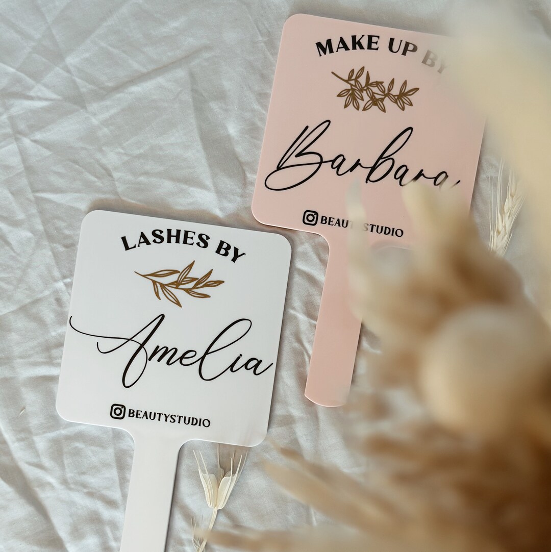 Hair and Make up Artist Custom Mirror, Lash and Brow Mirror Prop, Salon ...