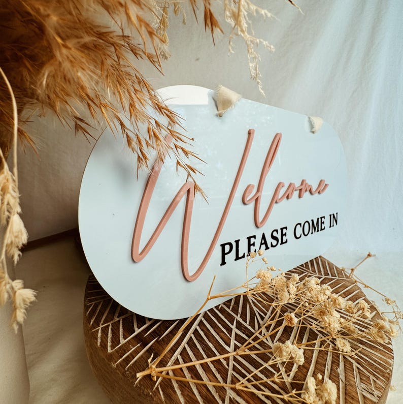 3D Reversible I'll Be Back Door Sign, Double Sided Be Back/welcome Sign ...