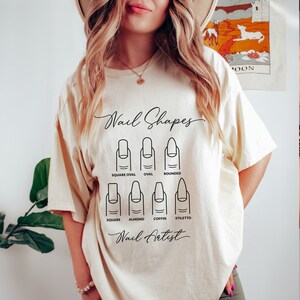 Nail Shapes Shirt, Funny Nail Hustler Tee, Manicurists Shirt, Nail ...
