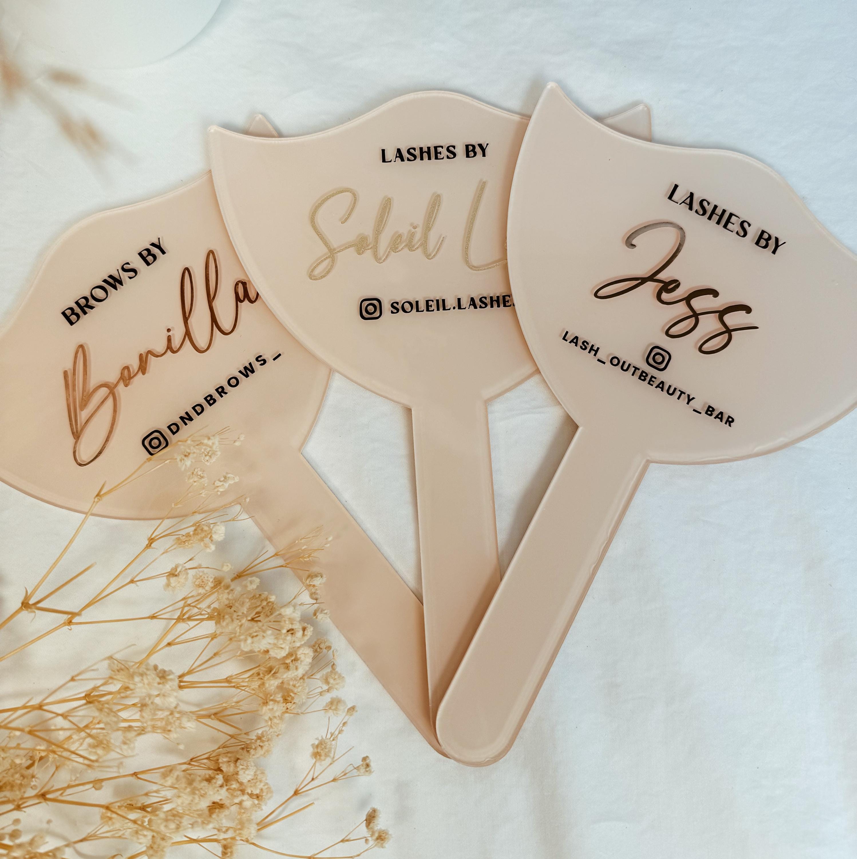 Lash and Brow Sign Prop, Acrylic Lash Tech Photo Prop, Salon Decor ...