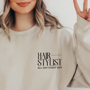 Aesthetic Hair Hustler Shirt, Hair Stylist Beautician Sweatshirt ...