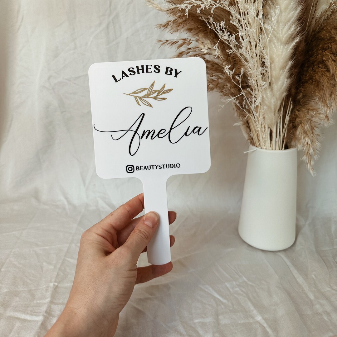 Lash and Brow Mirror Prop, Make up Artist Custom Mirror Gift, Salon ...