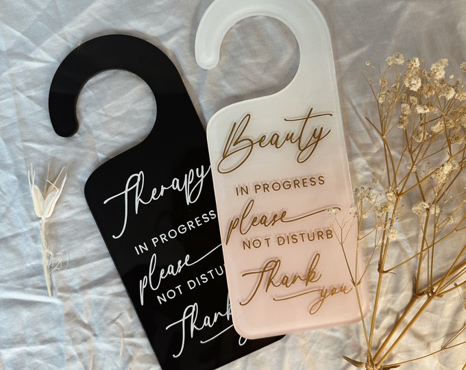 Custom Do Not Disturb Door Sign, Treatment Room Sign, Beauty Studio ...
