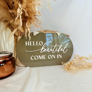 3D Reversible Open Close Hanging Door Sign, Double Sided We're Open ...