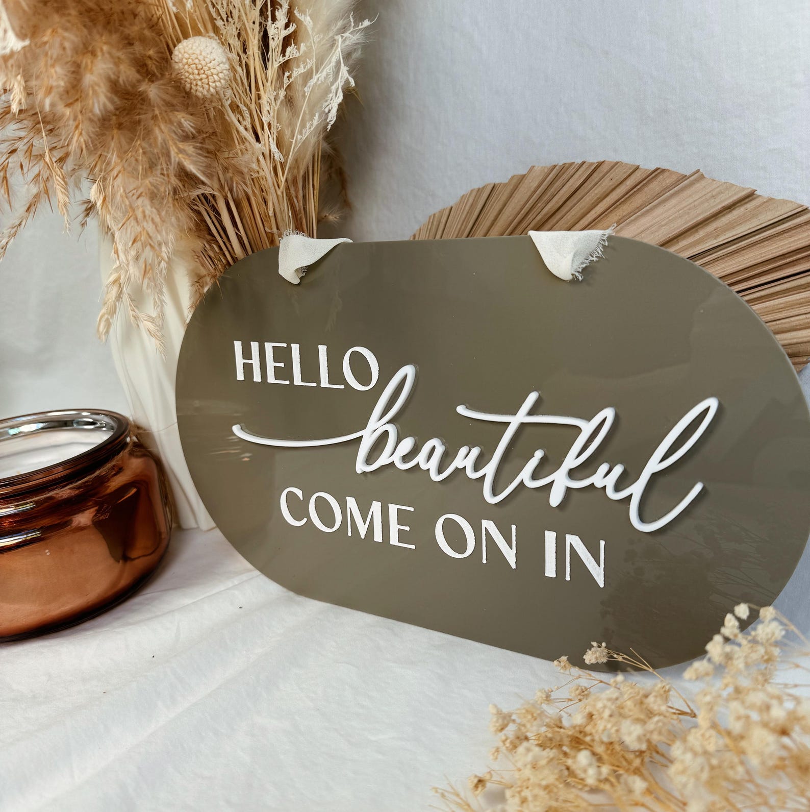 3D Reversible Open Close Hanging Door Sign, Double Sided We're Open ...