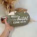 3D Reversible Open Close Hanging Door Sign, Double Sided We're Open ...