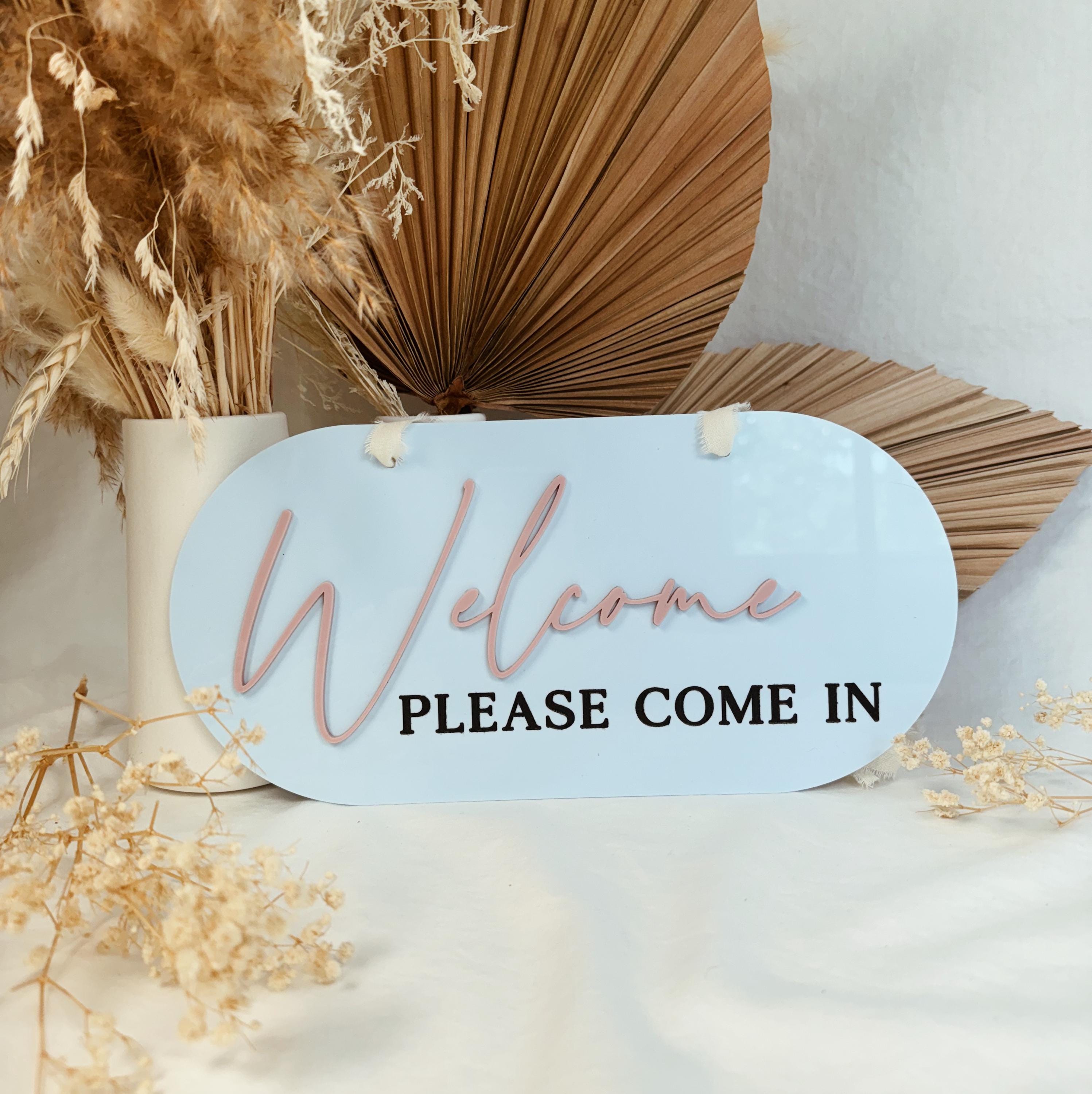 3D Reversible I'll Be Back Door Sign, Double Sided Be Back/welcome Sign ...