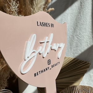 3D Lash and Brow Sign Prop, Acrylic Lash Tech Photo Prop, Salon Decor ...