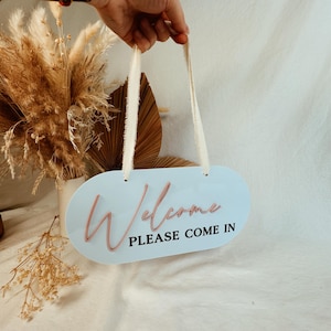 3D Reversible I'll Be Back Door Sign, Double Sided Be Back/welcome Sign ...